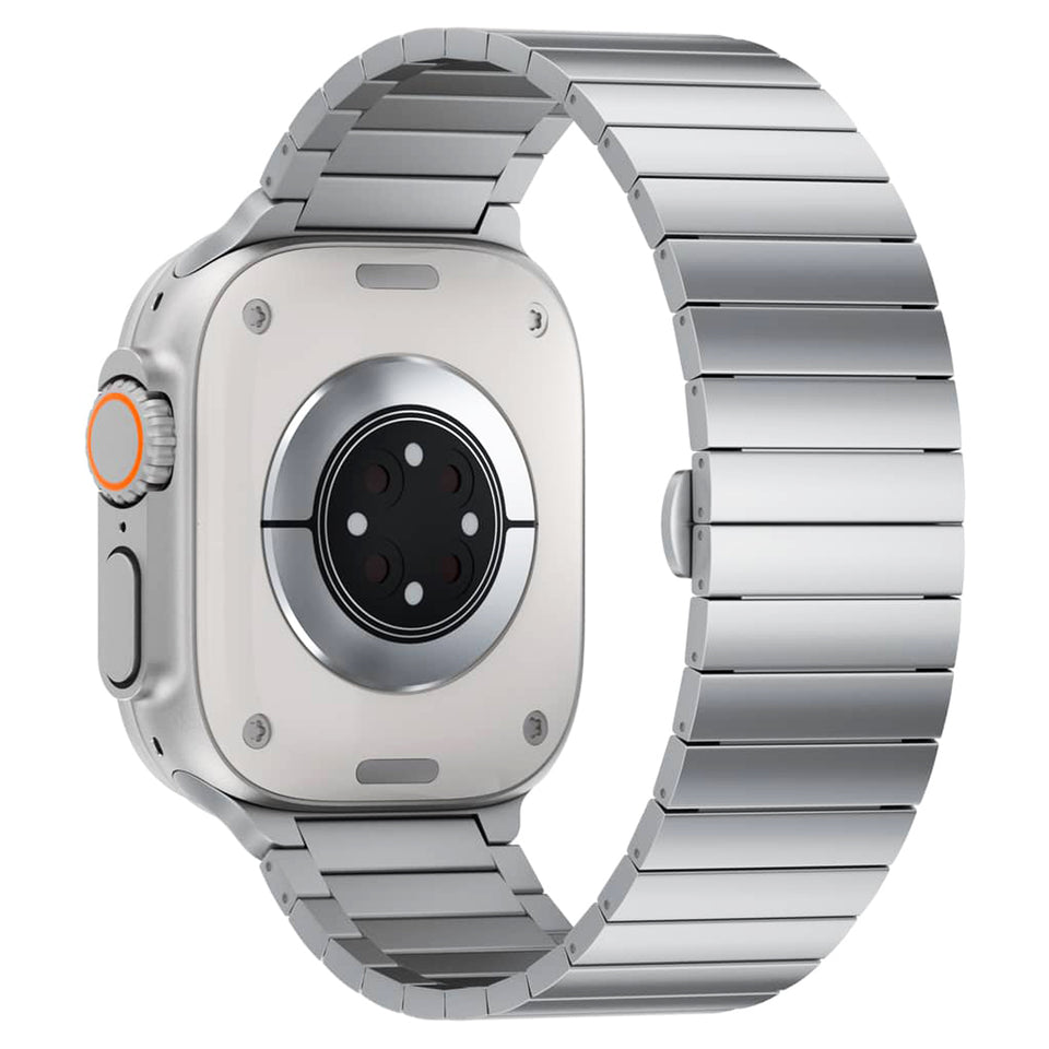 Grade 2 Titanium Link Band for Apple Watch Ultra 2 and Ultra 49mm ...